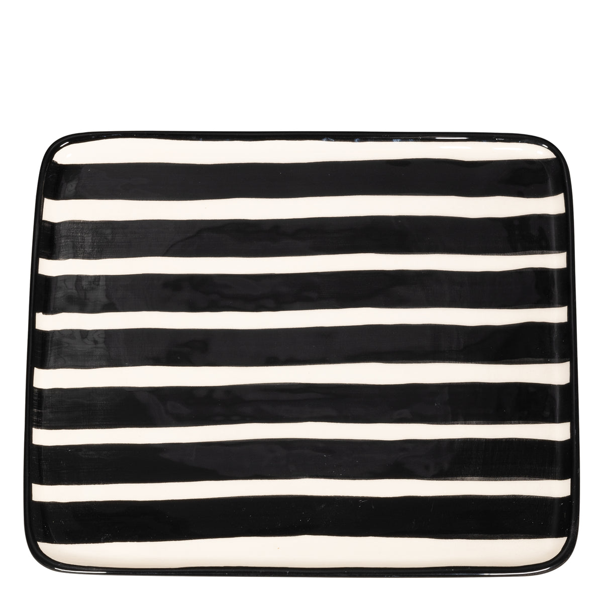 Righe large rectangular plate | Zafferano