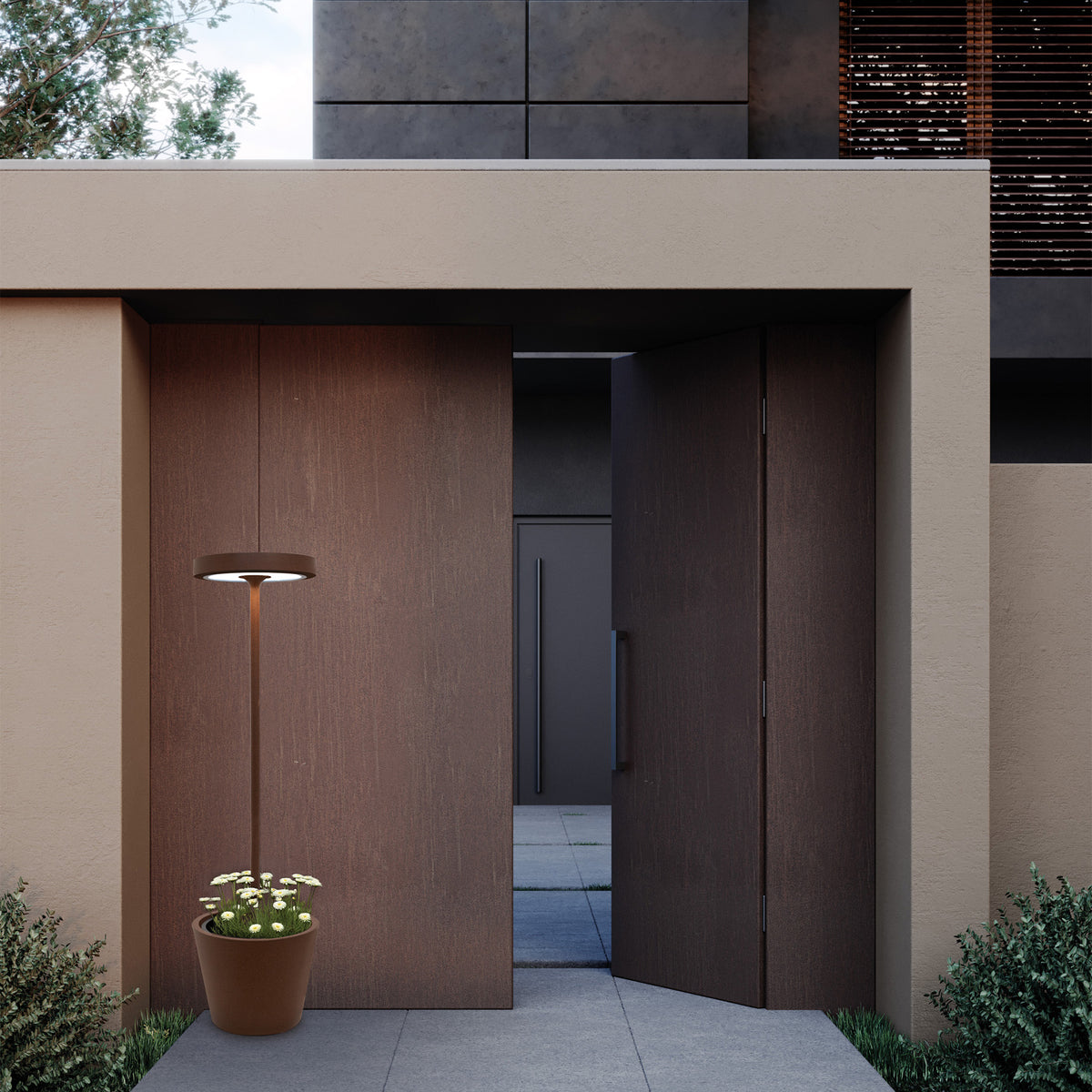 Poldina Reverso Solar L RF lampada da terra | Zafferano